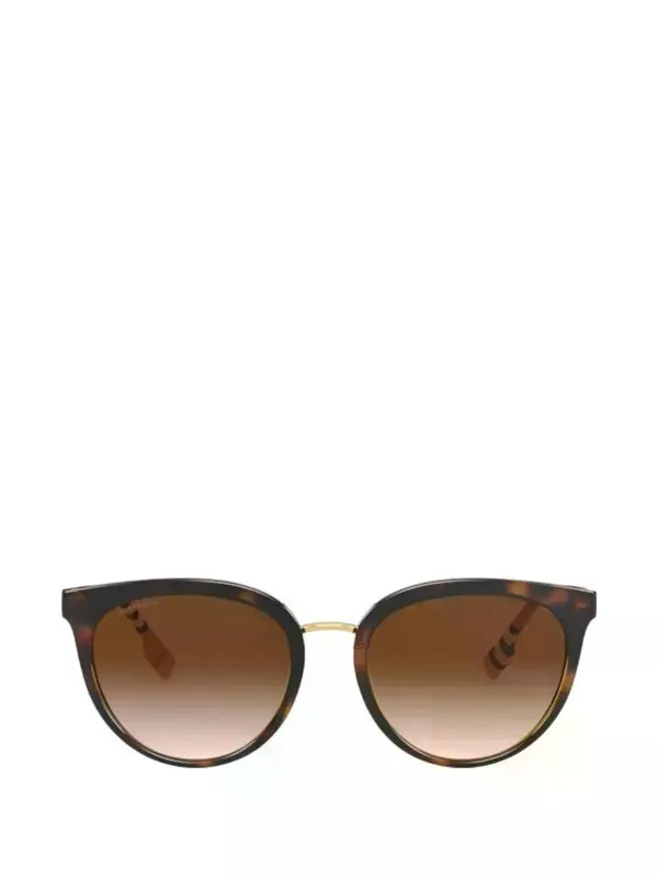 Burberry Tortoiseshell-effect Check-pattern Sunglasses
