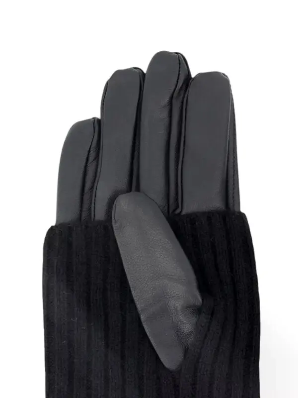 Samsøe Samsøe Salaras Ribbed-knit Gloves - Black