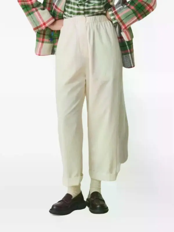 MII Kika Corduroy Trousers - White