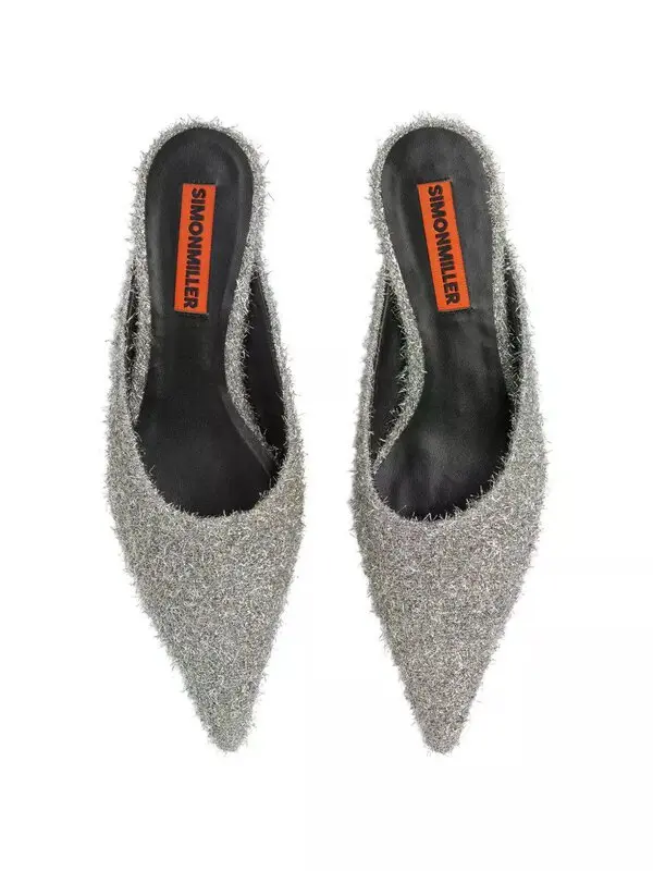 SIMONMILLER Tinsel Arrow Mules