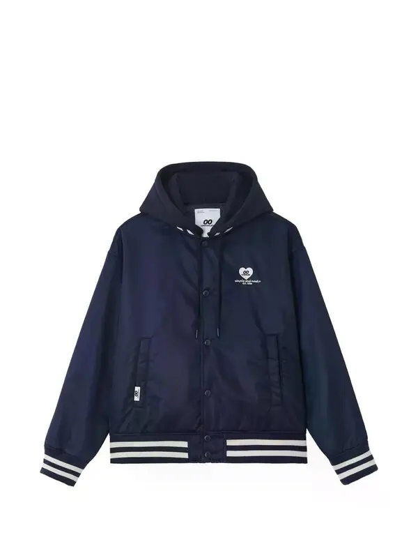 CHOCOOLATE Logo-print Hooded Bomber Jacket