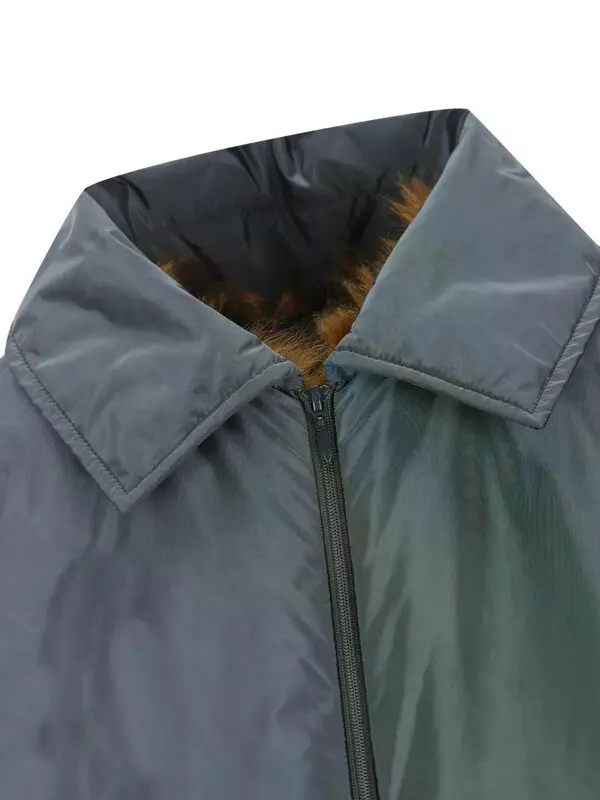 Miu Miu Technical-fabric And Shearling Blouson Jacket