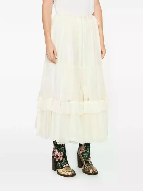 Chloé Tiered Ruffled Maxi Skirt