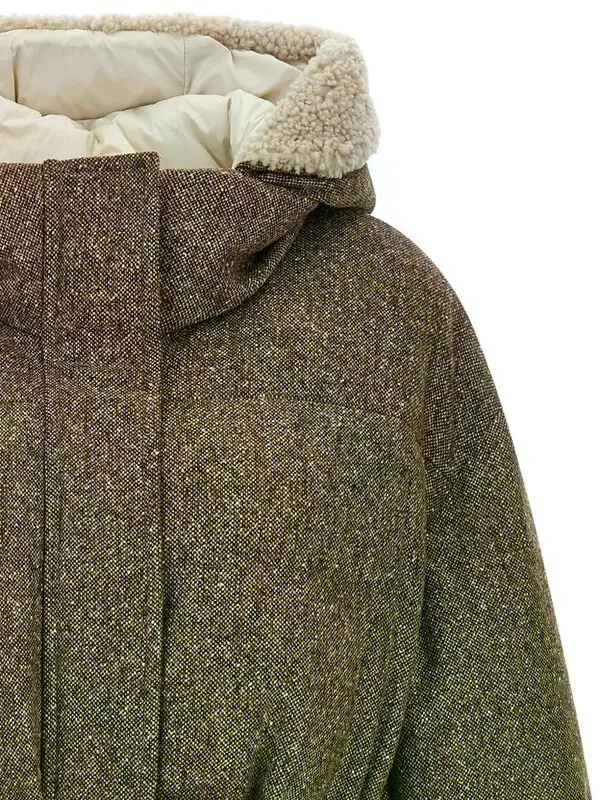 Brunello Cucinelli Belted Mélange-texture Coat