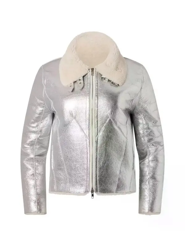 Perfect Moment Sloan Metallic Shearling Jacket