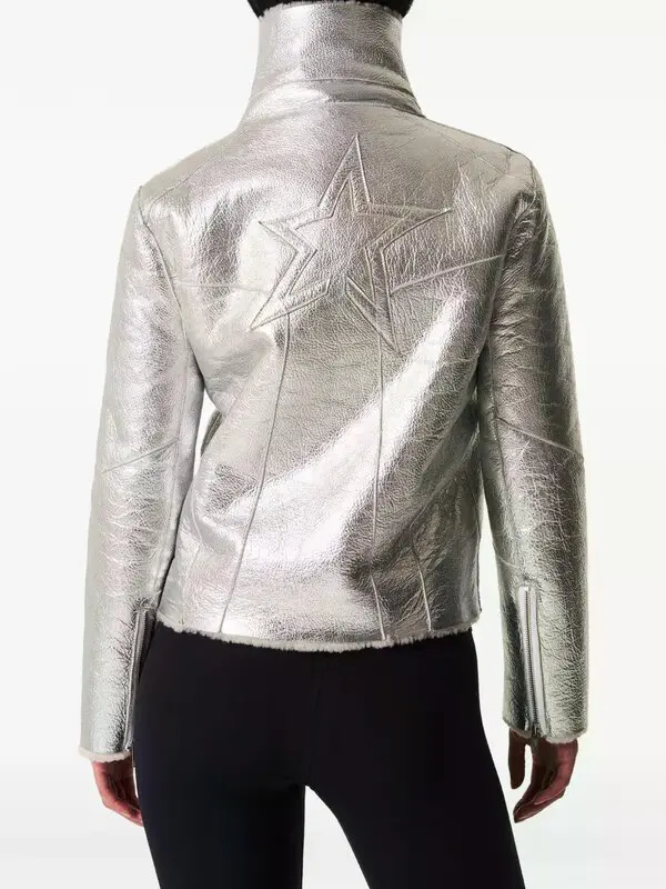 Perfect Moment Sloan Metallic Shearling Jacket