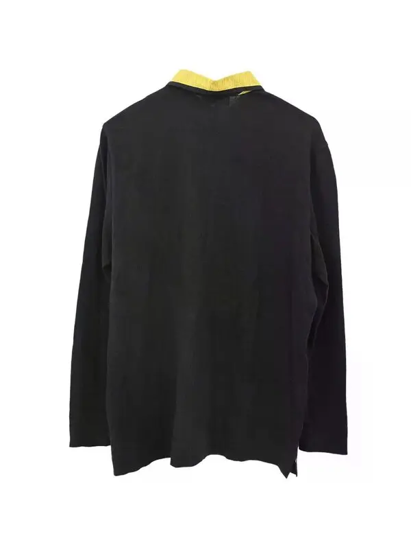 Hermès Scarf-print Long-sleeve Polo Shirt