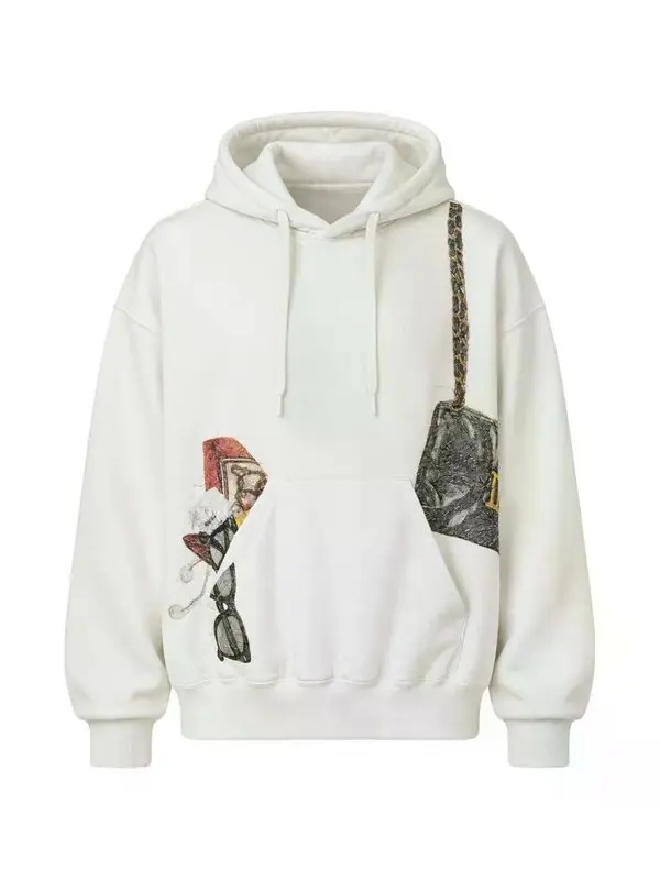 DOUBLET Trompe L'oeil Embroidered Hoodie