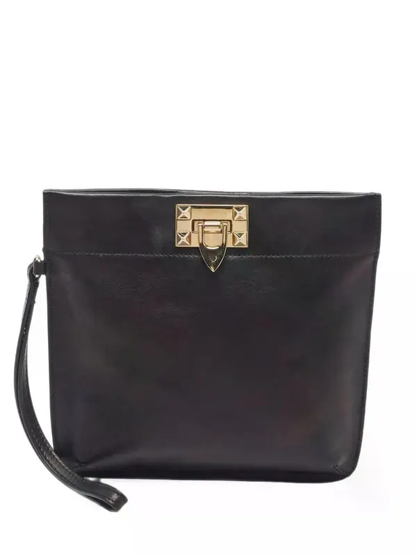 Valentino Garavani Rockstud Leather Mini Clutch Bag