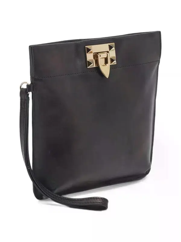 Valentino Garavani Rockstud Leather Mini Clutch Bag