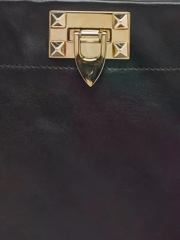 Valentino Garavani Rockstud Leather Mini Clutch Bag