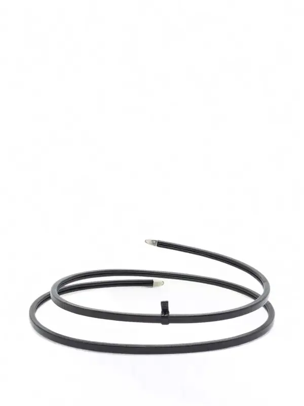 Bottega Veneta Spiral Wraparound Calf Leather Belt - Black