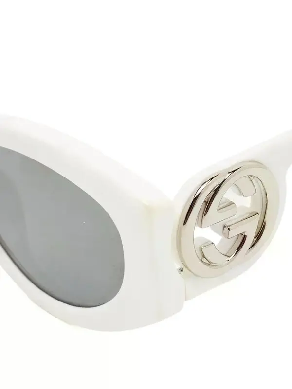 Gucci Gg1691s Interlocking-g Cat-eye Sunglasses - White