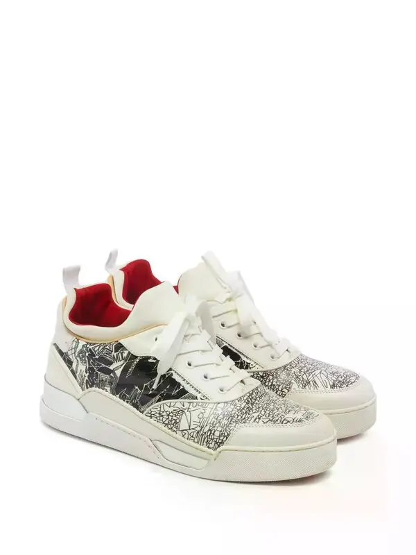 CHRISTIAN LOUBOUTIN Aurelien Lace-up Sneakers - White