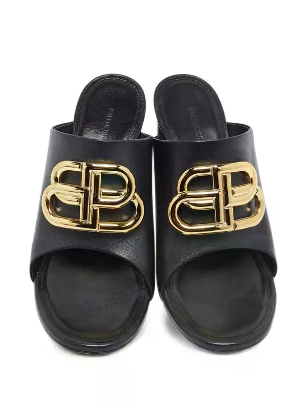 Balenciaga Oval Bb Heeled Sandals