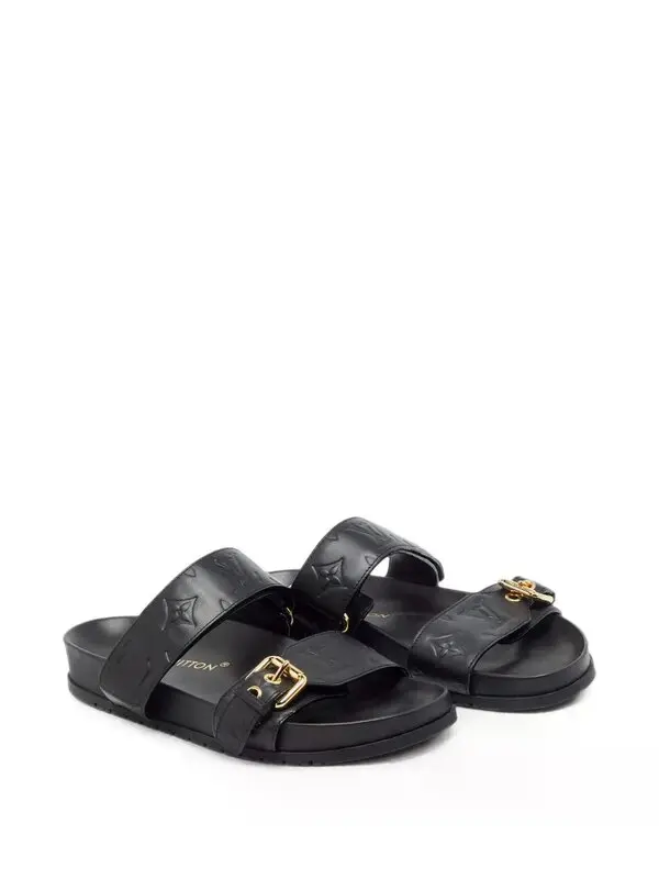 LOUIS VUITTON Sunset Monogram Flat Sandals