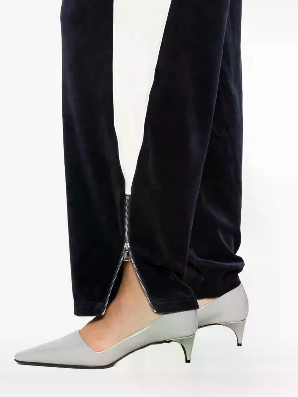 Tory Burch Colorblock Velour Track Pants