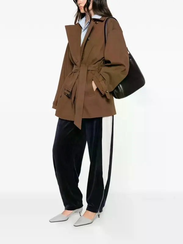Tory Burch Colorblock Velour Track Pants