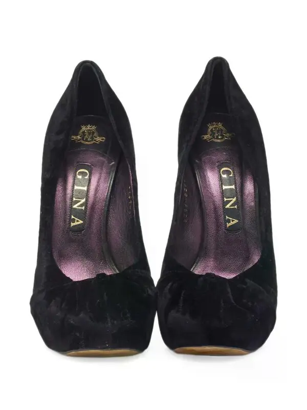 GINA Claire Ruched Heeled Pumps