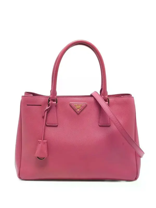 Prada Medium Galleria Saffiano Leather Tote Bag - Pink