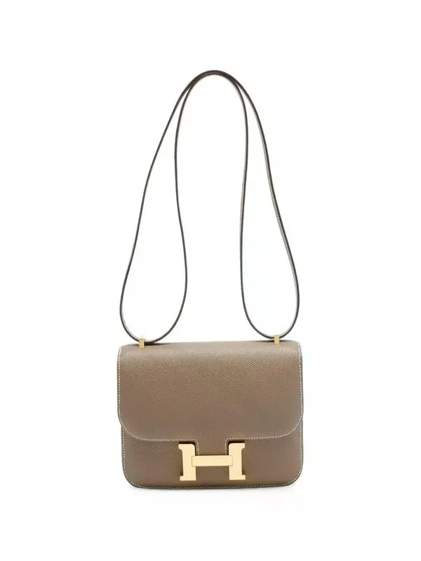 Hermès 2023 Mini Constance Crossbody Bag - Grey