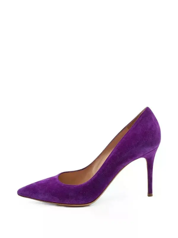 GIANVITO ROSSI Point-toe Heeled Pumps - Purple