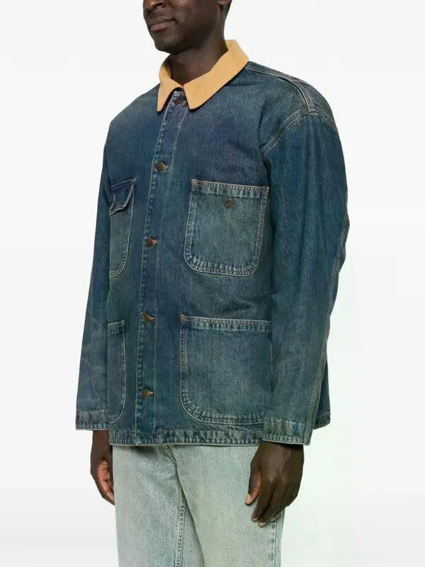 Emporio Armani Contrast-collar Denim Jacket