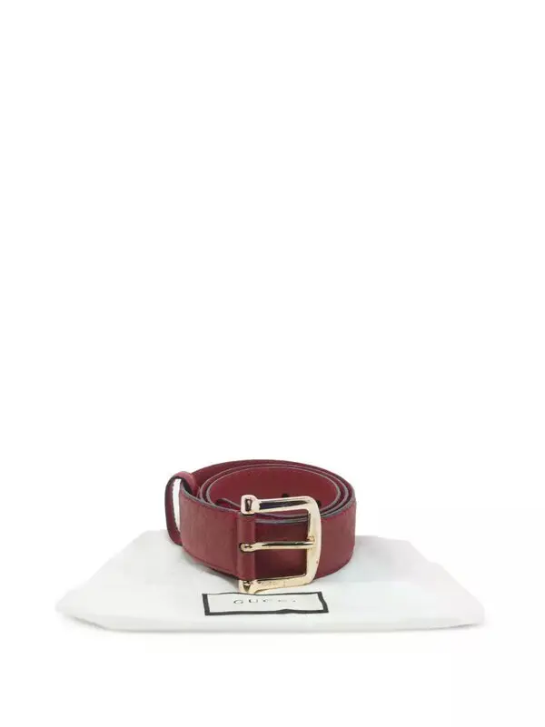 Gucci Microguccissima Buckle Belt