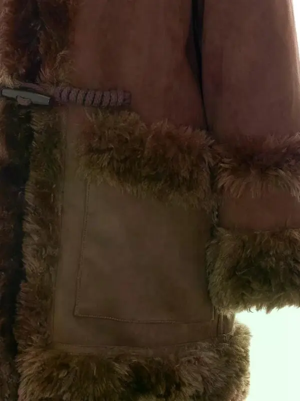 VEGANCODE Reversible Faux-fur-trim Coat
