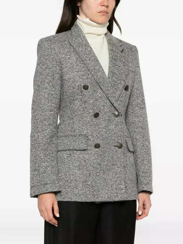 Emporio Armani Double-breasted Tweed Jacket