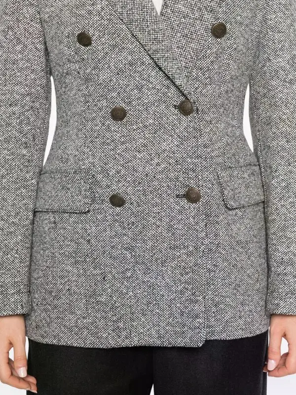 Emporio Armani Double-breasted Tweed Jacket