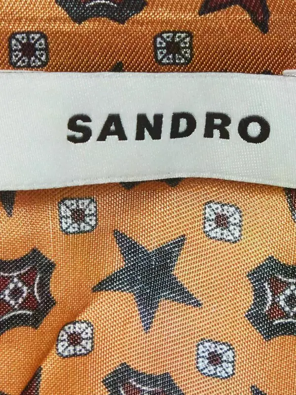 Sandro Patterned Cropped Shirt