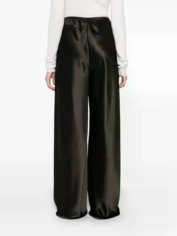 Almada Label Bias Satin Trousers
