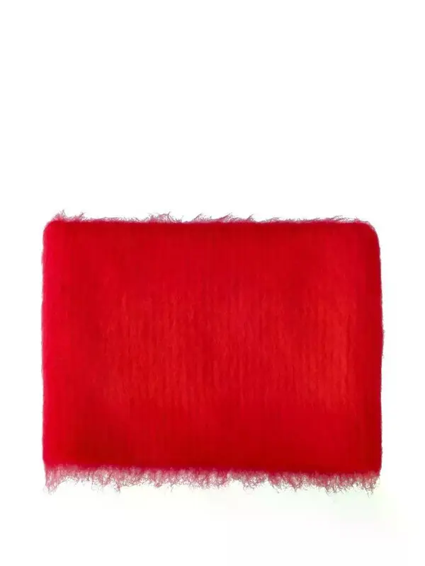 MAISON MARGIELA Brushed Knit Neck Warmer - Red