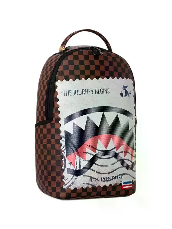 SPRAYGROUND Usps Shark Stamp Graphic-print Backpack