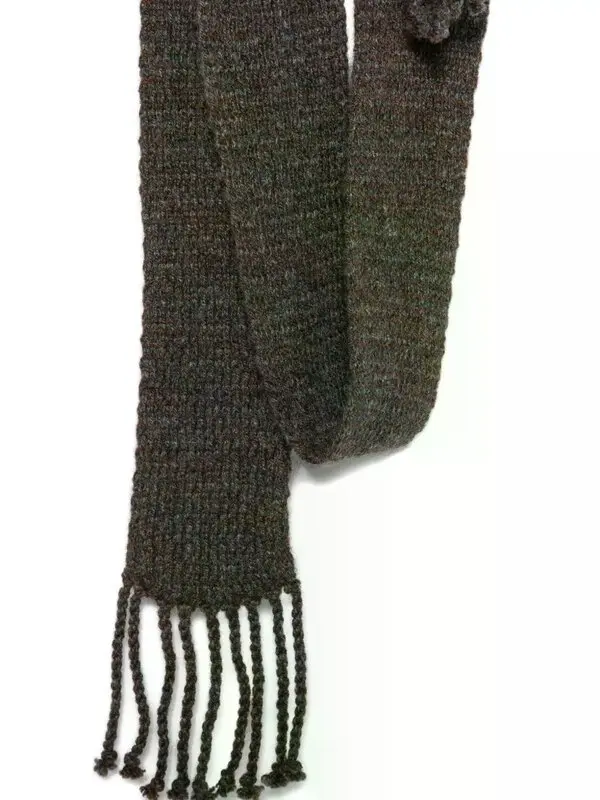 ZIGGY CHEN Fringed Knitted Scarf