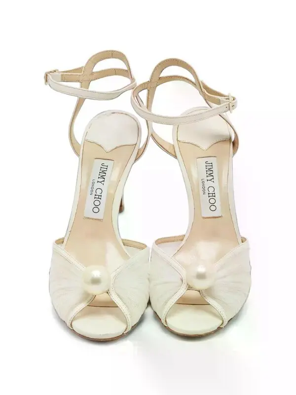 JIMMY CHOO Sacora Lace Ankle-strap Sandals
