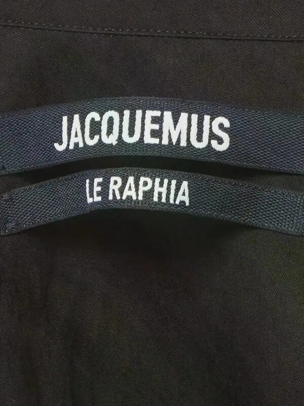 Jacquemus La Robe Bahia Draped Shirt Dress