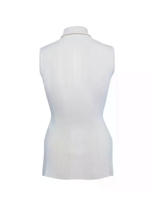 Elisabetta Franchi Rib-knit Sleeveless Top