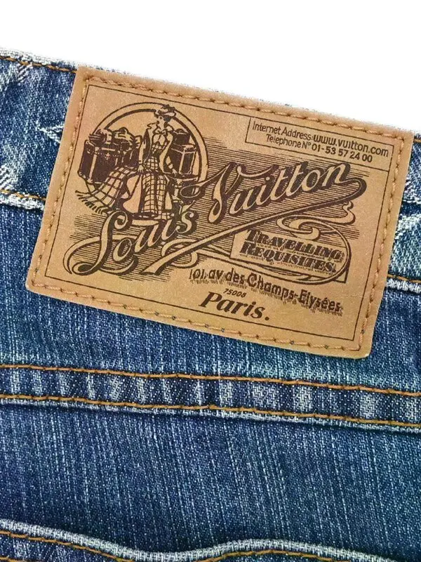 LOUIS VUITTON Monogram-waistband Jeans