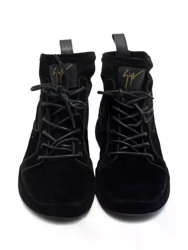 GIUSEPPE ZANOTTI Gruber Velvet High-top Sneakers
