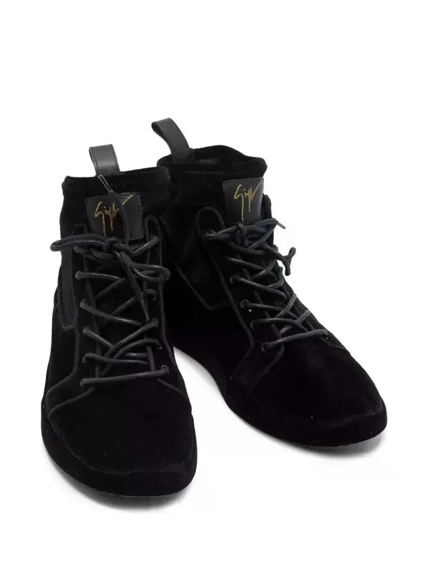 GIUSEPPE ZANOTTI Gruber Velvet High-top Sneakers