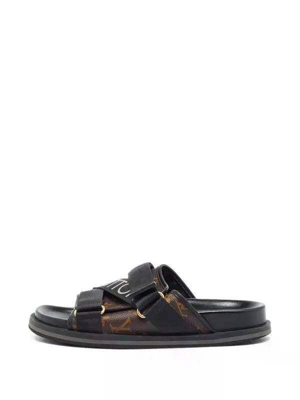 LOUIS VUITTON Honolulu Monogram Sandals - Brown