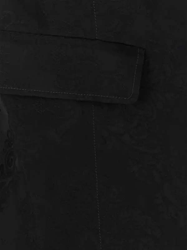 UMA WANG Cropped Wrap Blazer In Viscose Blend With Lapels - Black