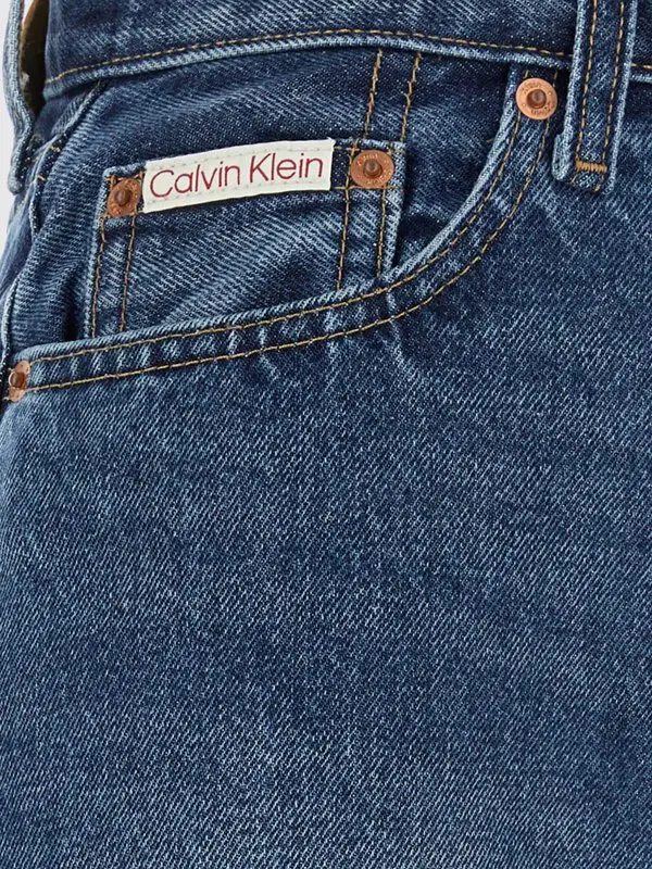 Calvin Klein High-waisted Flare Jeans In Cotton Denim With Five Pockets