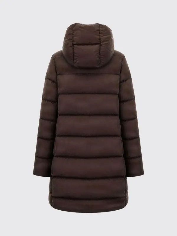 COLMAR Quilted Knee-length Nylon Down Jacket With Hood