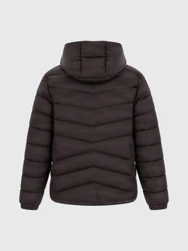 COLMAR Short Quilted Nylon Down Jacket With Hood And Logo
