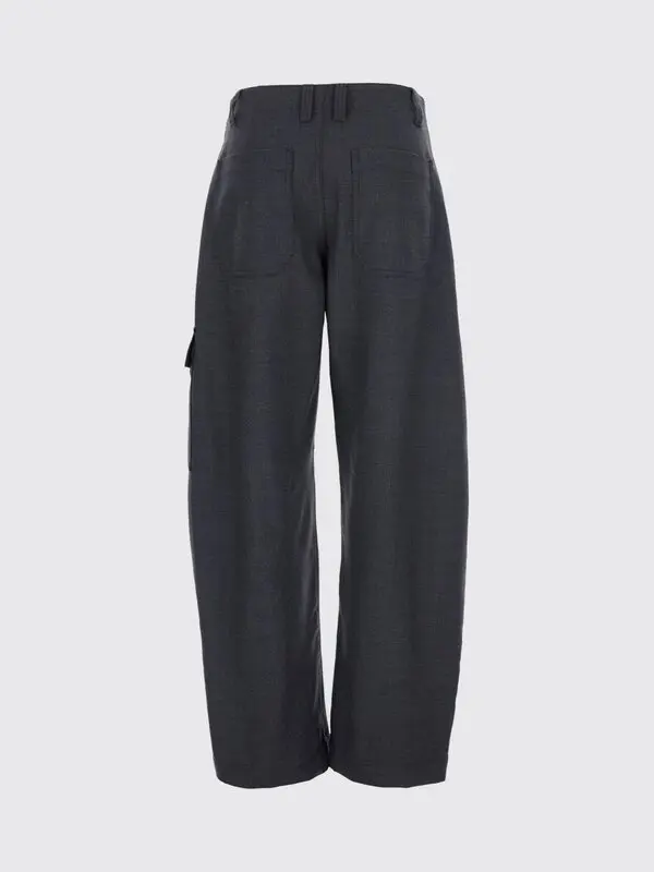 Brunello Cucinelli Wide-leg Virgin Wool Cargo Pants