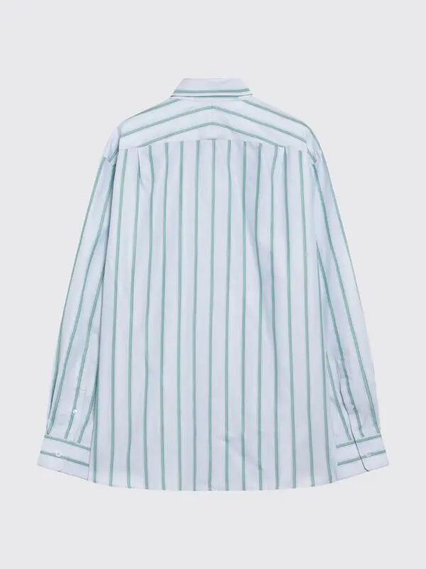 JW Anderson Striped Cotton Shirt With French Collar And Long Sleeves