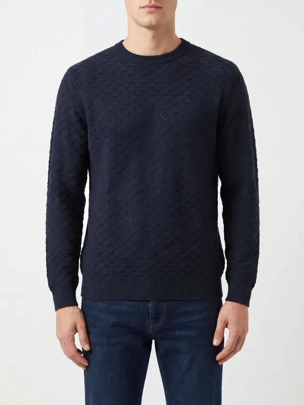 Giorgio Armani Pure Virgin Wool Long-sleeved Crewneck Sweater